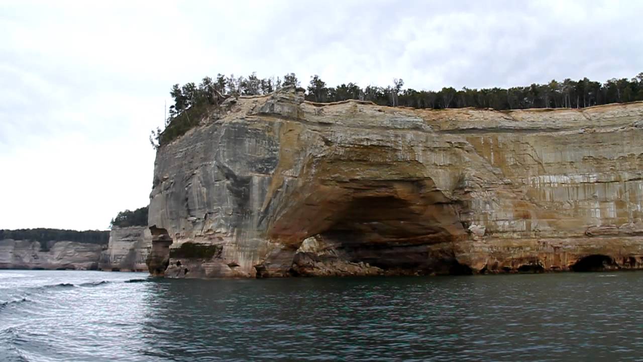 Pictured Rocks National Lakeshore Arch - YouTube