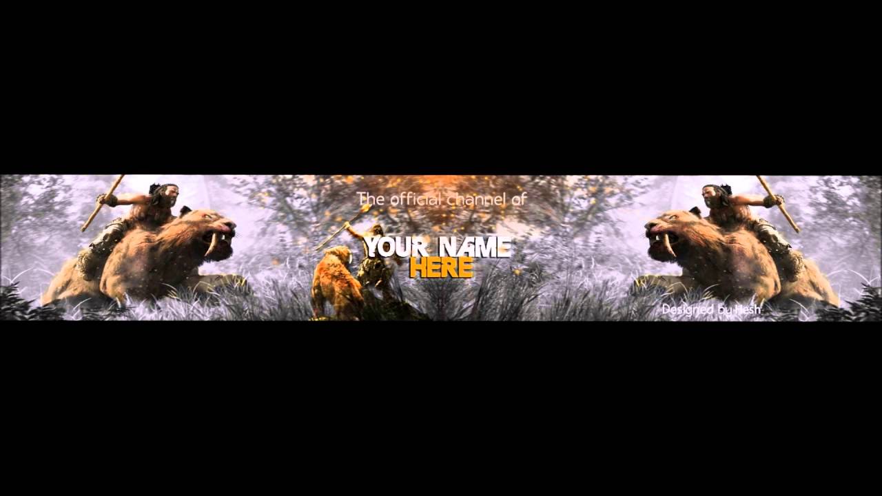 FREE FARCRY PRIMAL YOUTUBE BANNER // Made by Hesh - YouTube