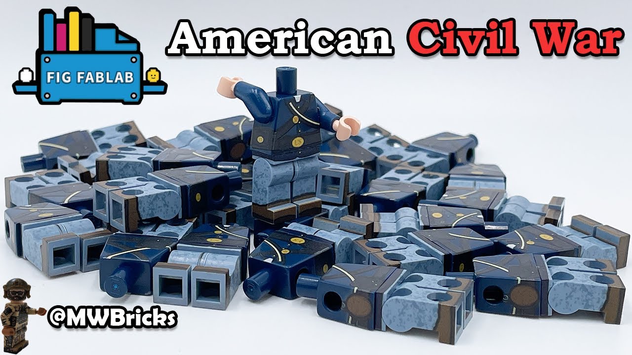 Custom Lego American Civil War Minifigs from Fig FabLabs - YouTube