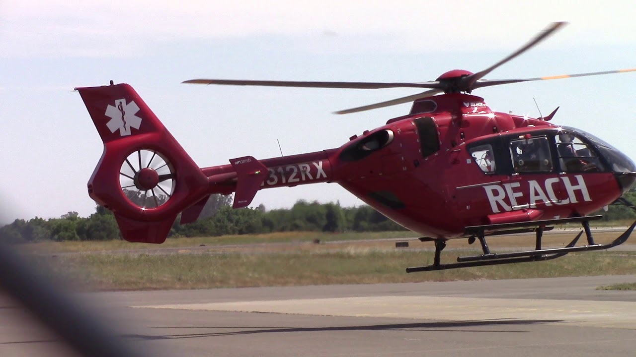 Reach Med EC135 Helicopter Landing - YouTube
