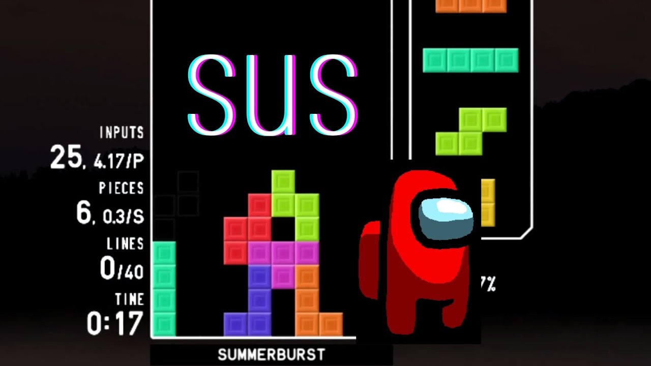 Tetris Among Us Opener into a Perfect Clear - YouTube