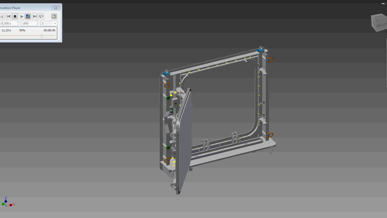 Dynamic simulation for door - YouTube