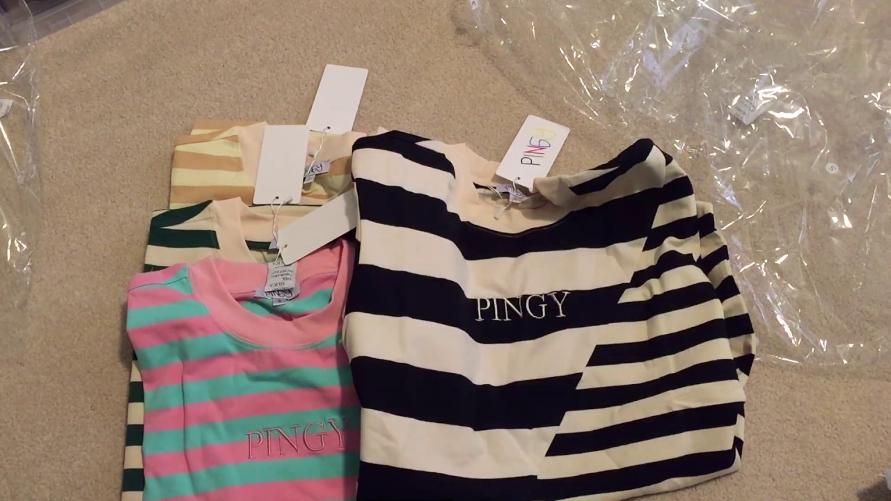 PINGY SHIRTS PICKUP/UNBOXING DROP #2 STRIPED GANGGG - YouTube