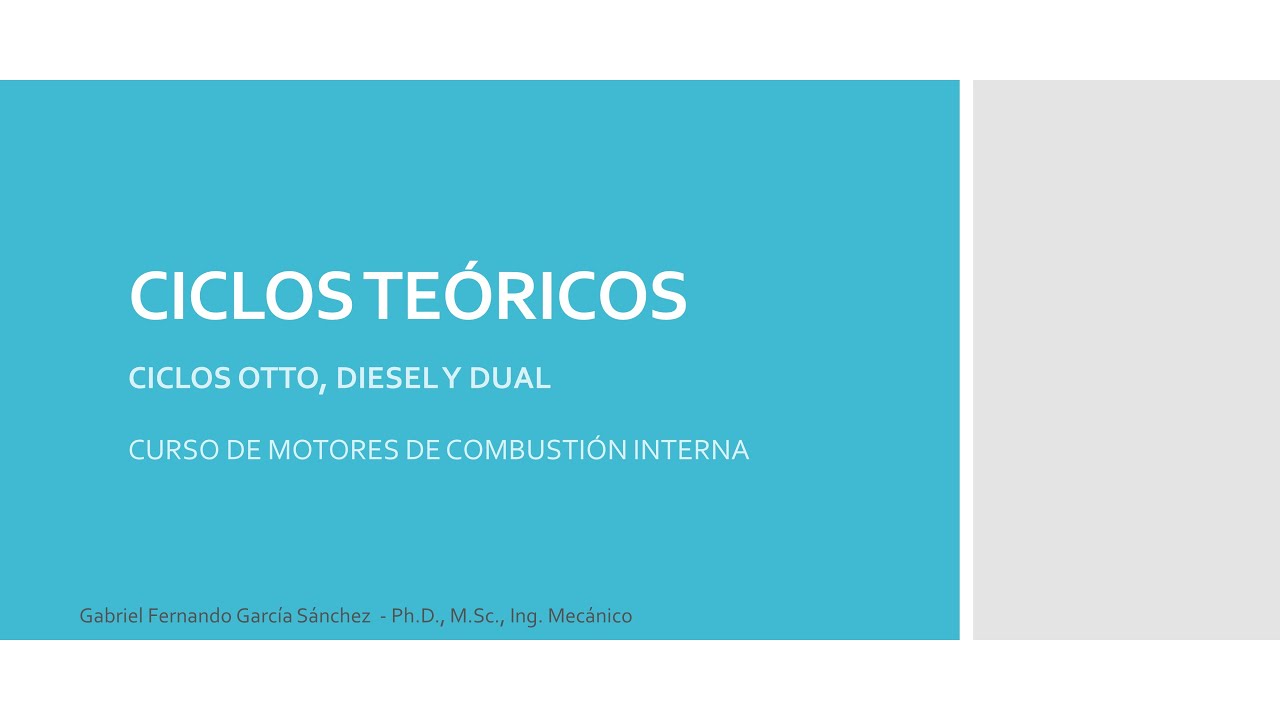 Ciclos - Otto, Diesel y Dual (aire est) / Clase 3-1 Motores de ...