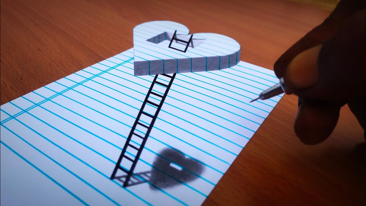 𝗘𝗮𝘀𝘆 𝗔𝗻𝗱 𝗨𝗻𝗶𝗾𝘂𝗲 3𝗗 𝗜𝗹𝗹𝘂𝘀𝗶𝗼𝗻 𝗗𝗿𝗮𝘄𝗶𝗻𝗴🤔😱 - YouTube