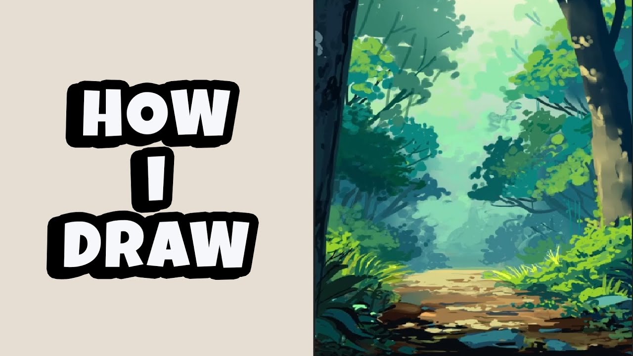 How i Draw this Scenery - YouTube