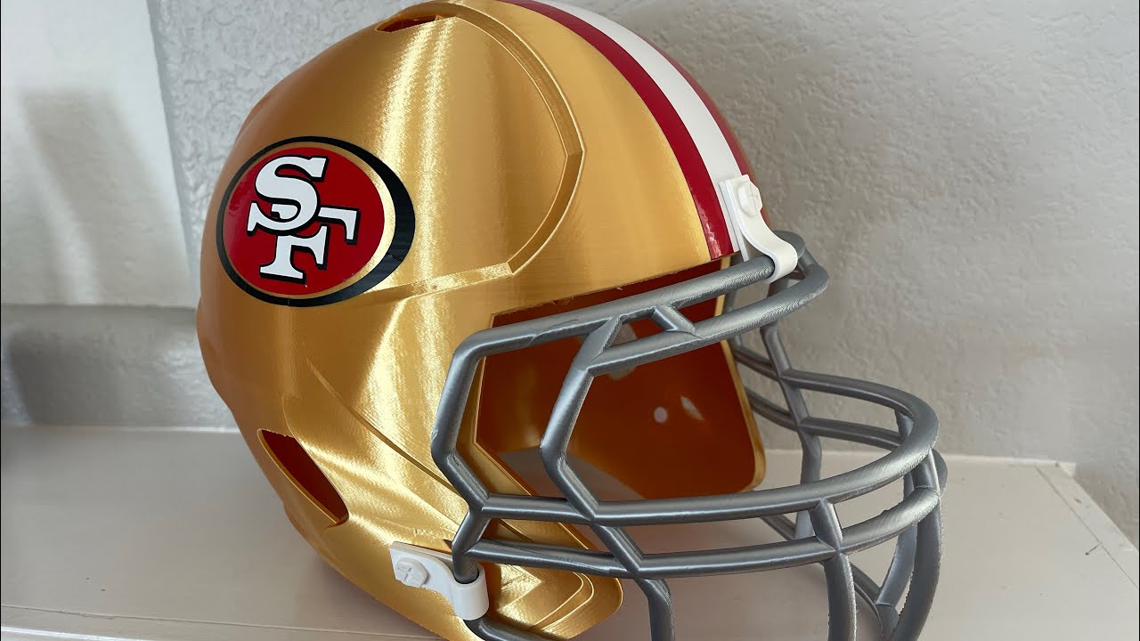 3D Print San Francisco 49ers Helmet - YouTube