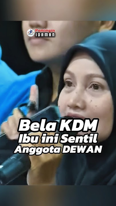 Bela KDM ibu ini kritik balik anggota Dewan #dedimulyadi #kangdedymulyadi #gubernurjawabarat # ...