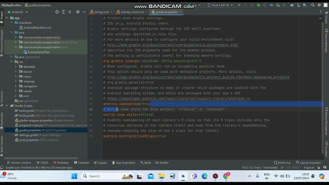 Use of gradle.properties - YouTube