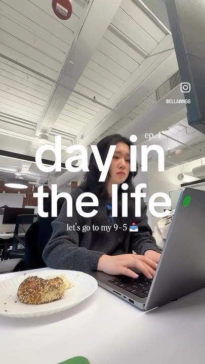 ep 1 | todays 9-5 work day with time stamps 🥯☕️ #dayinmylife #vlog #marketing #internship - YouTube