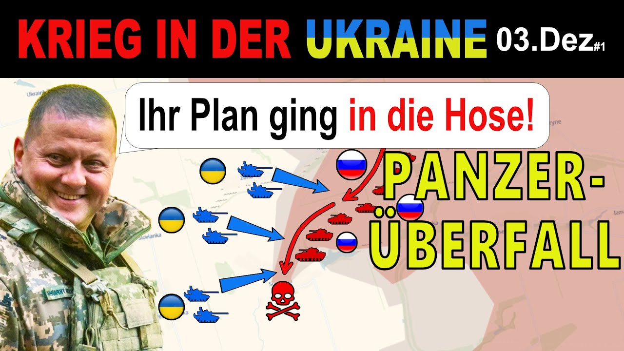 03.DEZEMBER: KREUZUNG DES TODES - Russische Kolonne DURCH PANZERFEUER ...