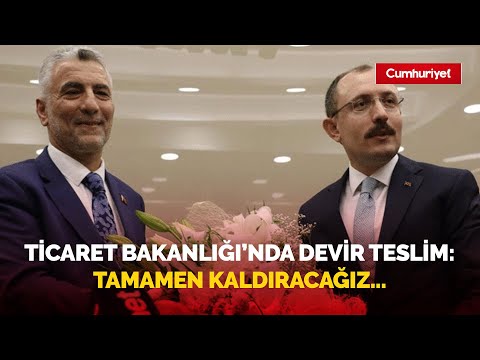 Ticaret Bakanlığı'nda devir teslim! Yeni Bakan Ömer Bolat: Tamamen kaldırmaya odaklanacağız...