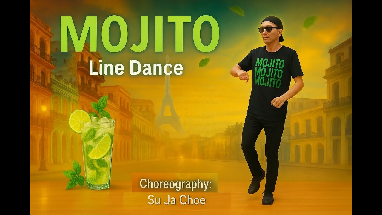 Mojito Line Dance with Song Subtitles - YouTube