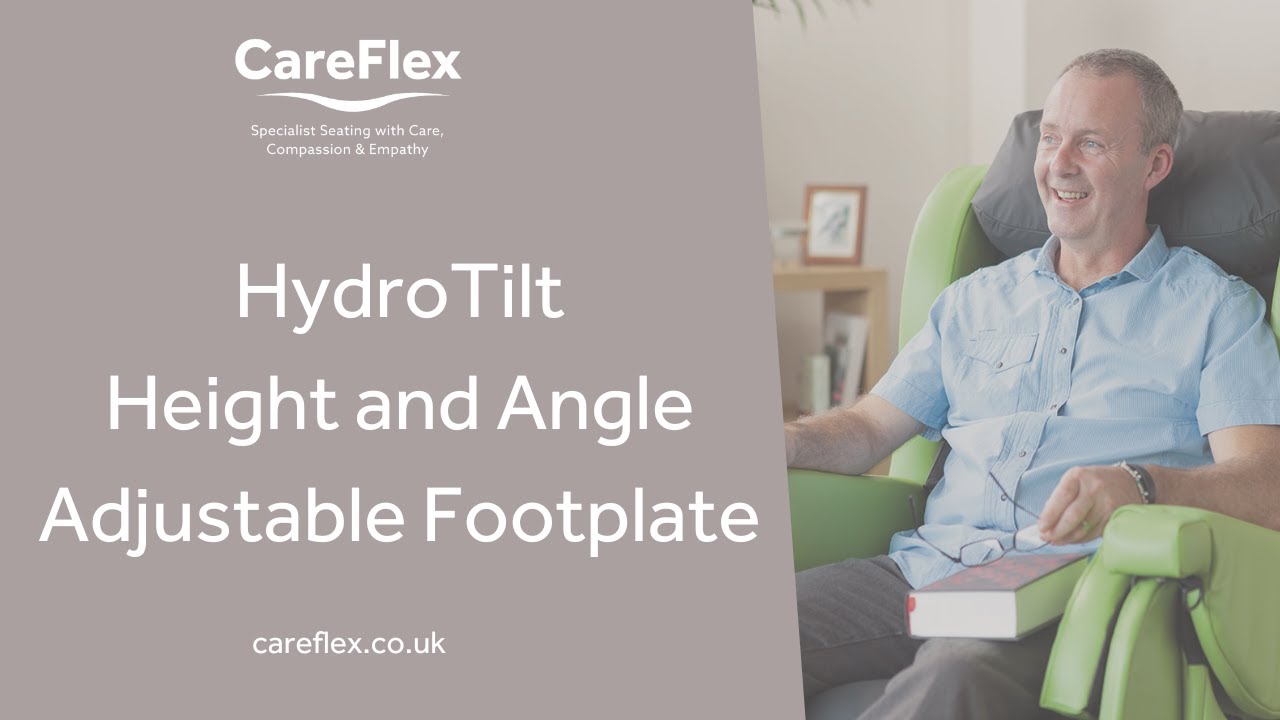 Height and Angle Adjustable Footplate | HydroTilt | CareFlex - YouTube