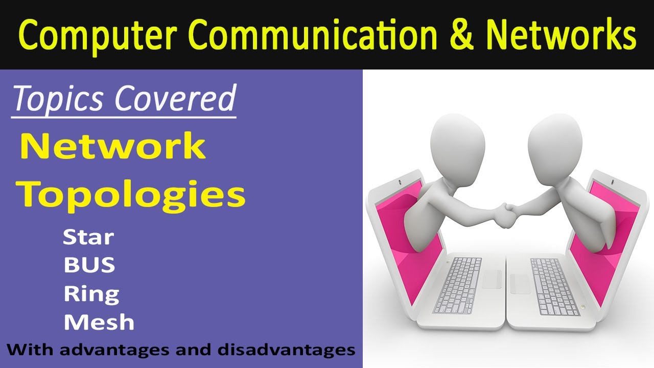 Types of network topology_ bus, star, mesh and ring topology with ...