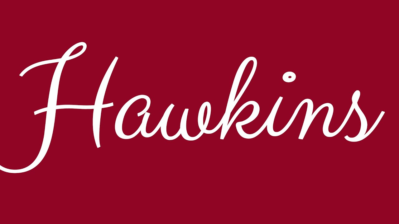 Learn how to Sign the Name Hawkins Stylishly in Cursive Writing - YouTube