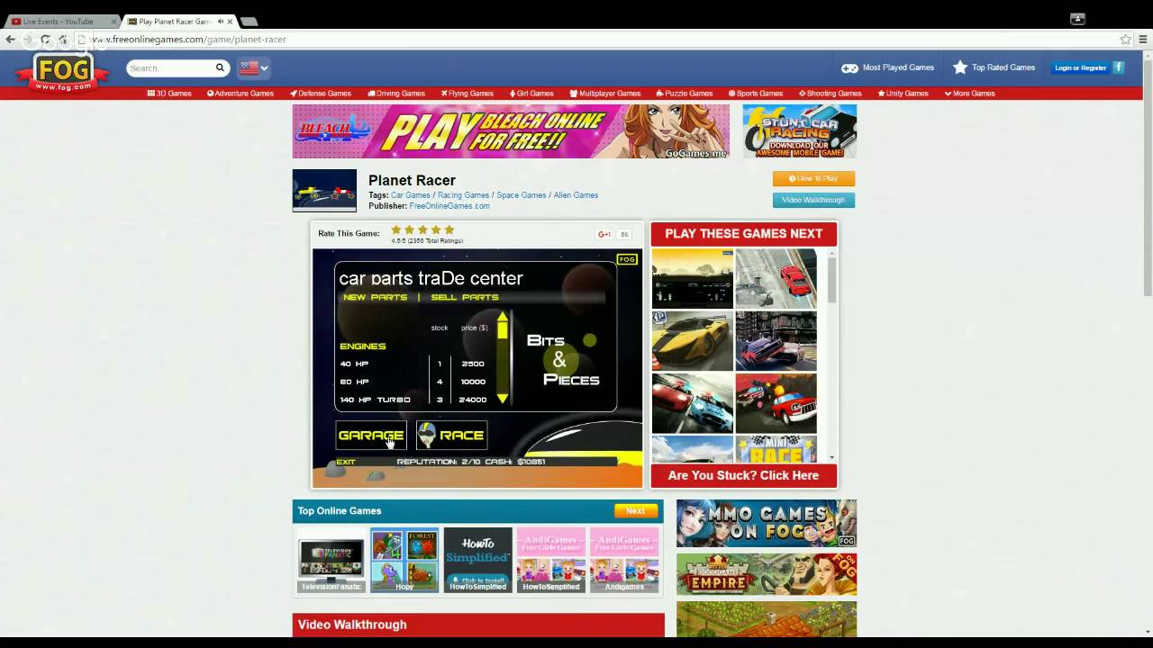 planet racer on pc - YouTube