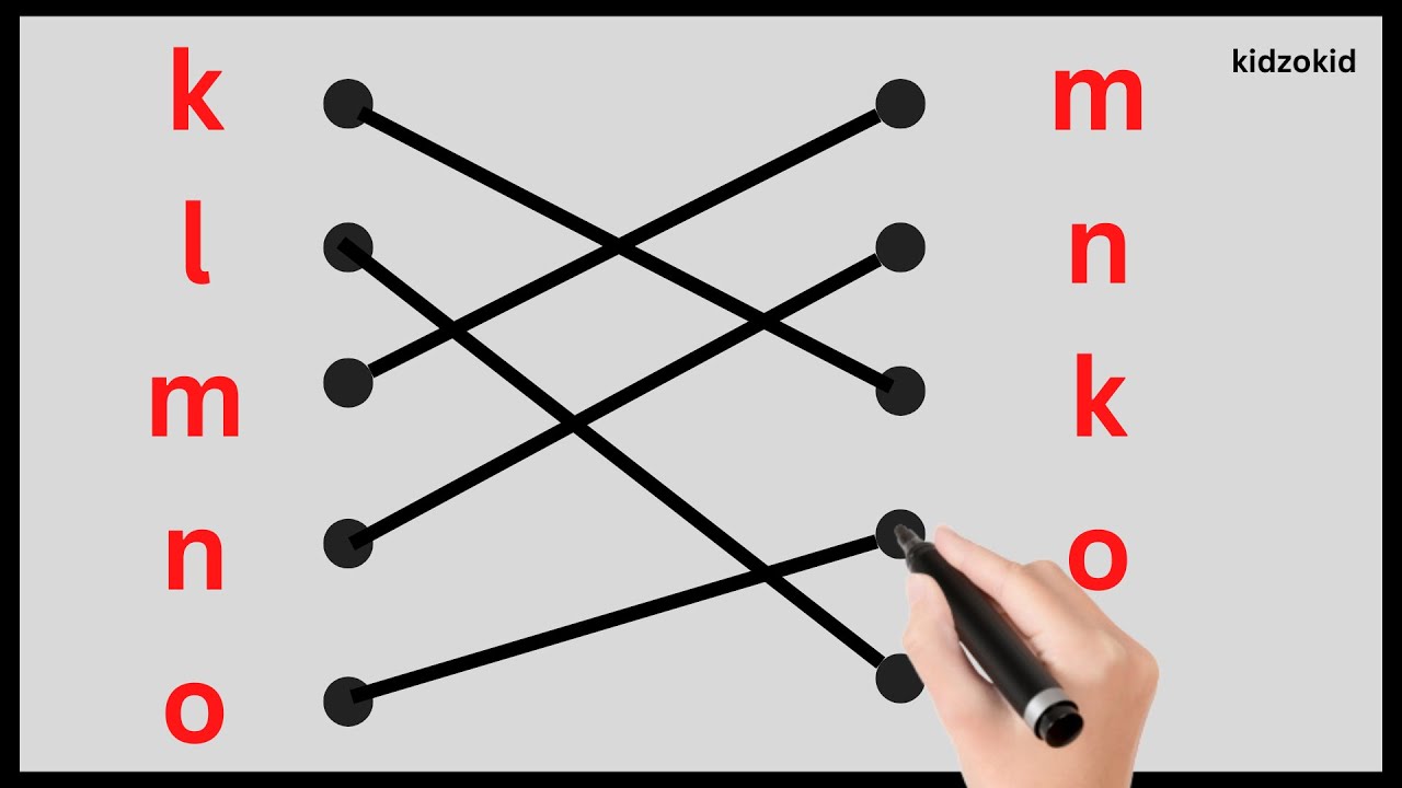 Matching Same Small Letters Alphabets, lkg and ukg class English ...