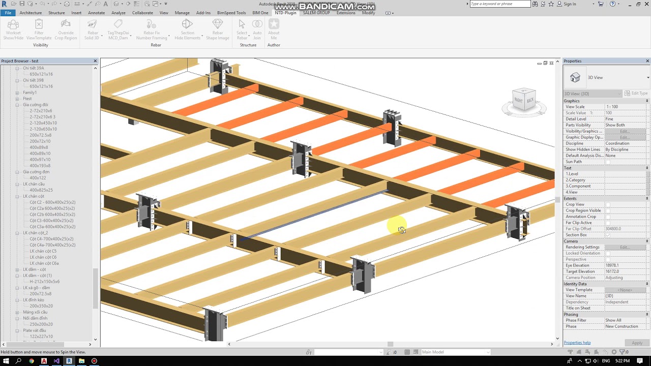 RevitAPI - Create structure connection - YouTube