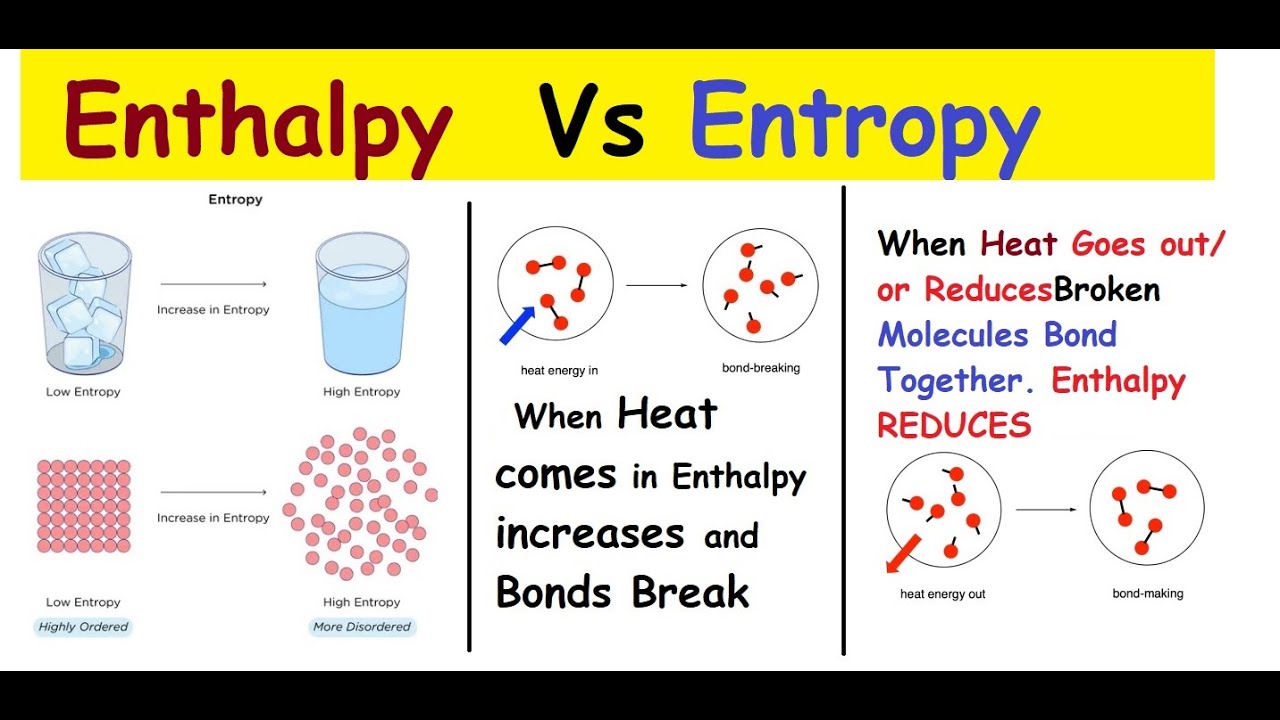 What Is The Difference Between Enthalpy And Entropy Enthalpy Vs Entropy
