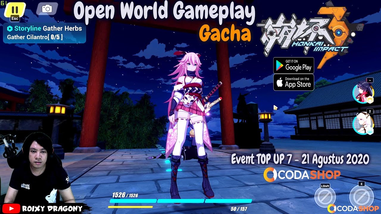 Open World Gameplay & Gacha !!! Honkai Impact 3 (ENG) Event Top Up ...