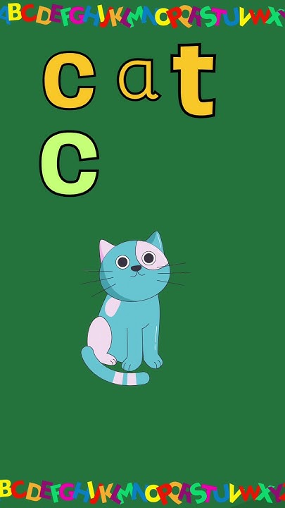 Learn to read. 3 letter words for 2 years old and up.#reading # ...