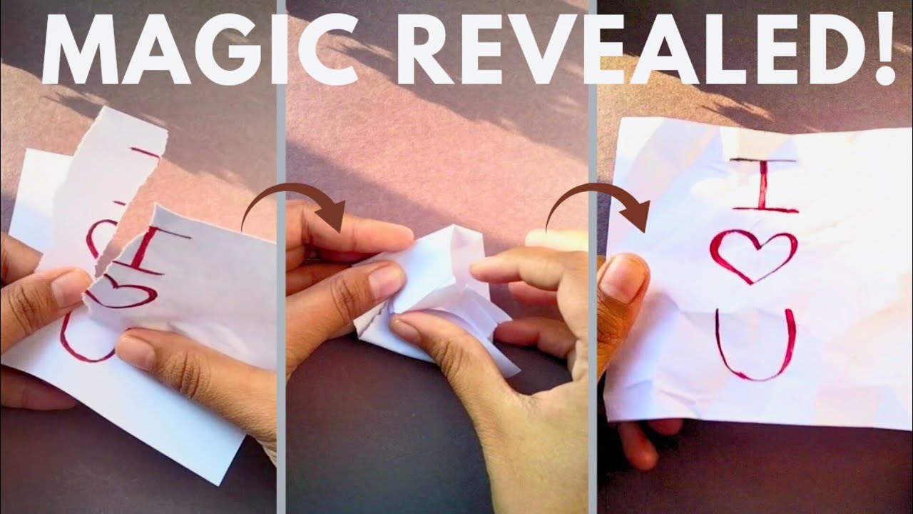 Magic Paper Trick Revealed: Tear and Restore Illusion ! Mind-Blowing ...