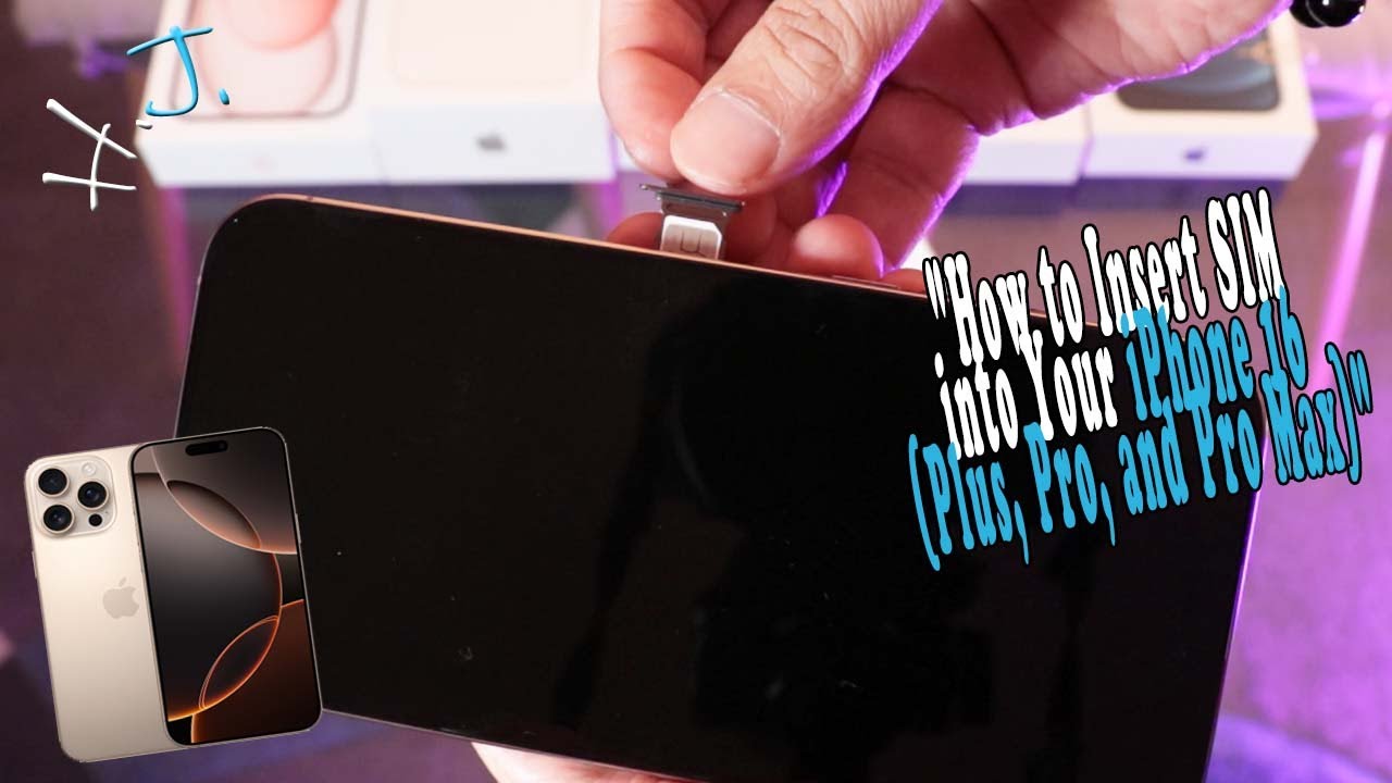 How to Insert SIM into Your iPhone 16 (Plus, Pro, and Pro Max) - YouTube
