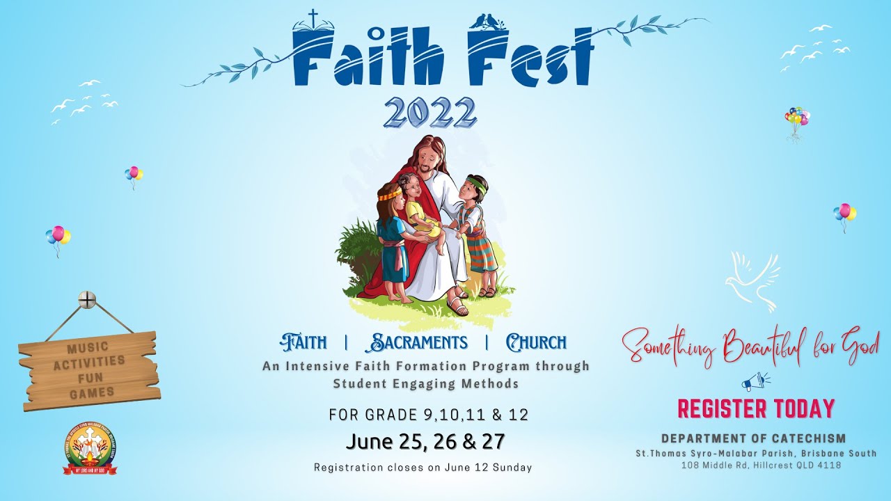 Faith Fest 2022 - An intensive faith formation program - YouTube