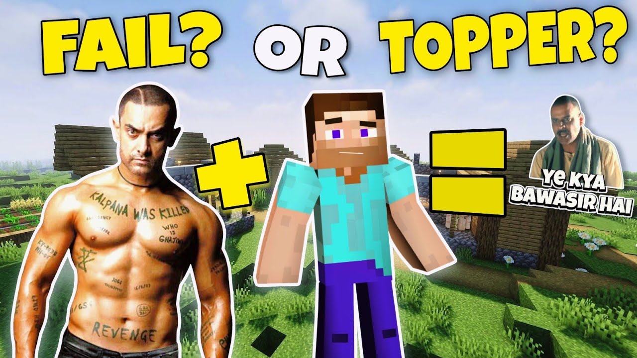 Can Steve become a topper?? || Minecraft in hindi - YouTube