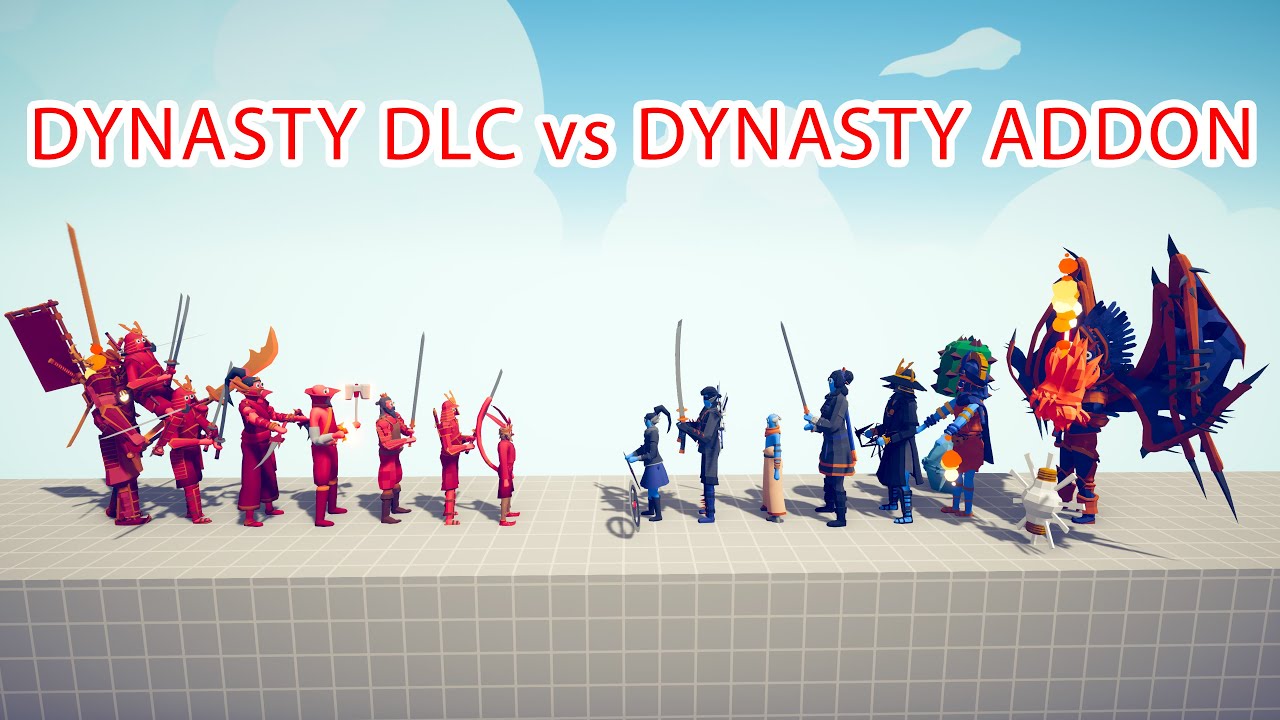 DYNASTY DLC Team vs DYNASTY ADDON Team - Totally Accurate Battle ...