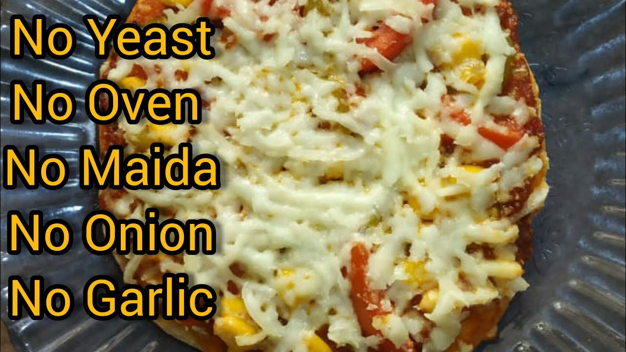 Jain Pizza - Sizzling Atta Pizza |Homemade Cheese Pizza-- Without Yeast ...