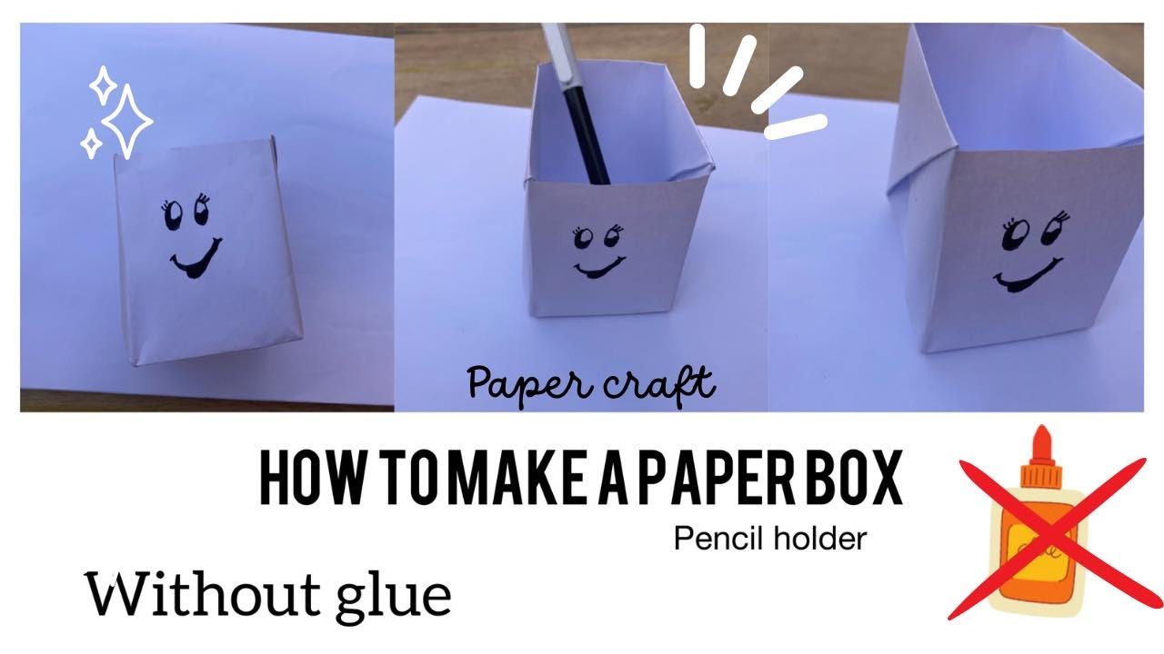 Easy Steps to make paper box | DIY Paper box | Paper box craft without ...