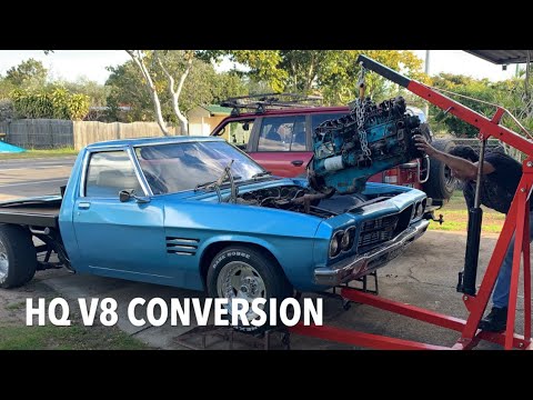 Holden Hq V8 Conversion From 202 - Ute 1Tonner - YouTube