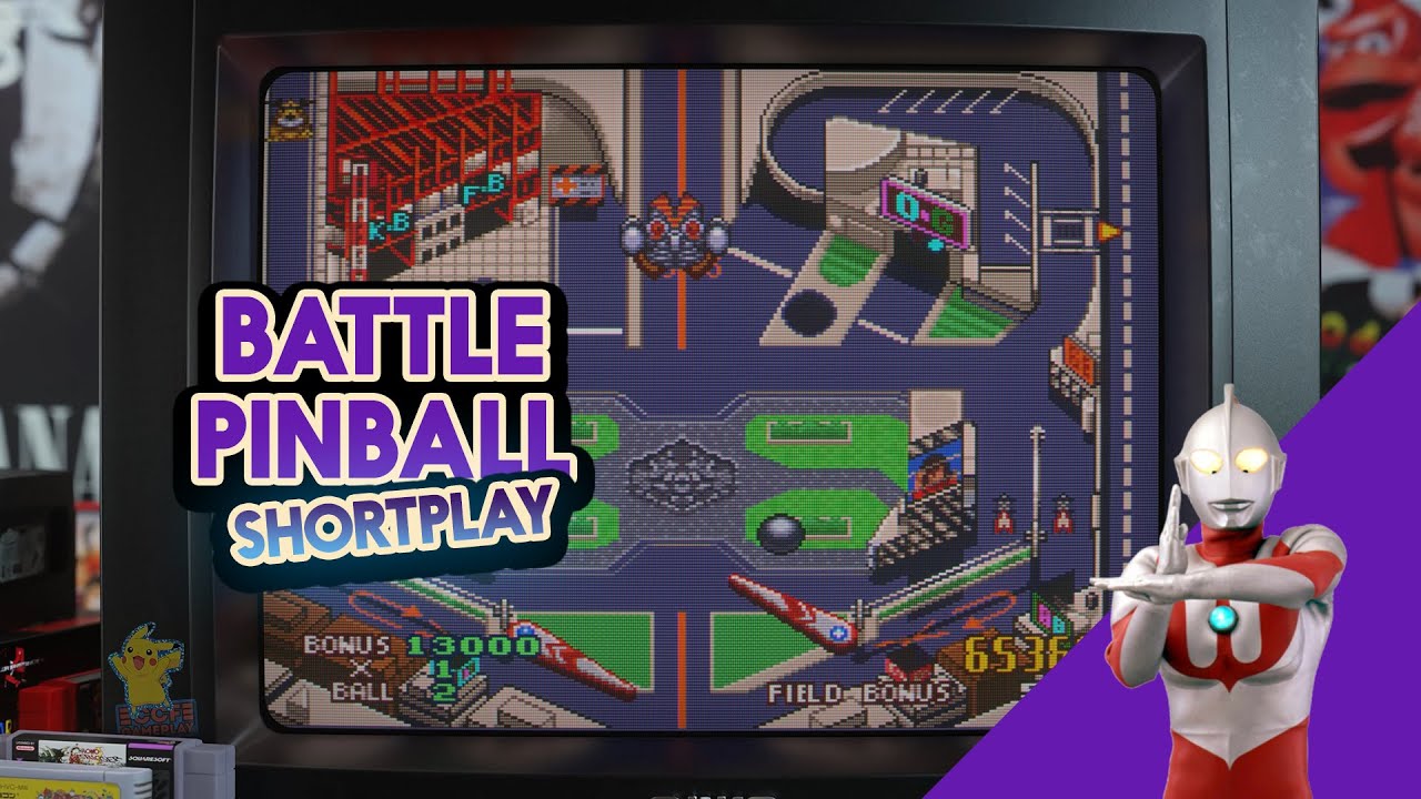 Battle Pinball | 1995 | Unique Pinball-themed Game! | Super Nintendo ...