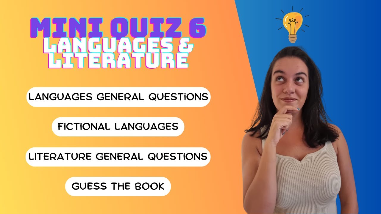 Mini Quiz 6 - Language and Literature - YouTube