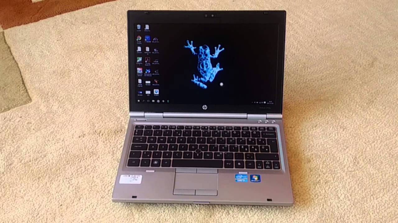 Hp Elitebook 2560P + Intel 530 120Gb SSD Win 10 boot - YouTube