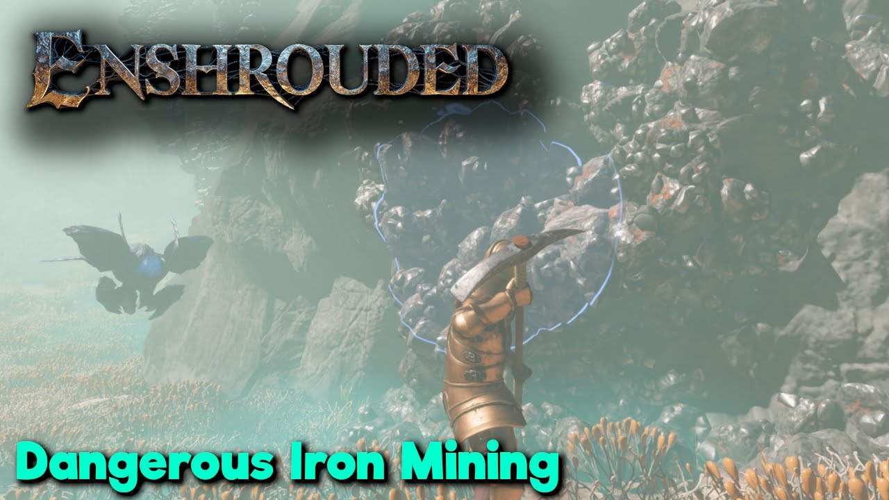 Dangerous Iron Mining - Enshrouded - YouTube