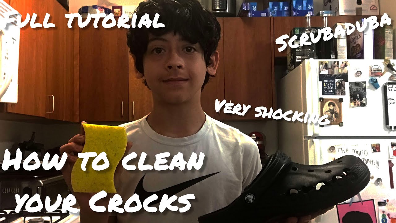 How to clean crocs tutorial! - YouTube