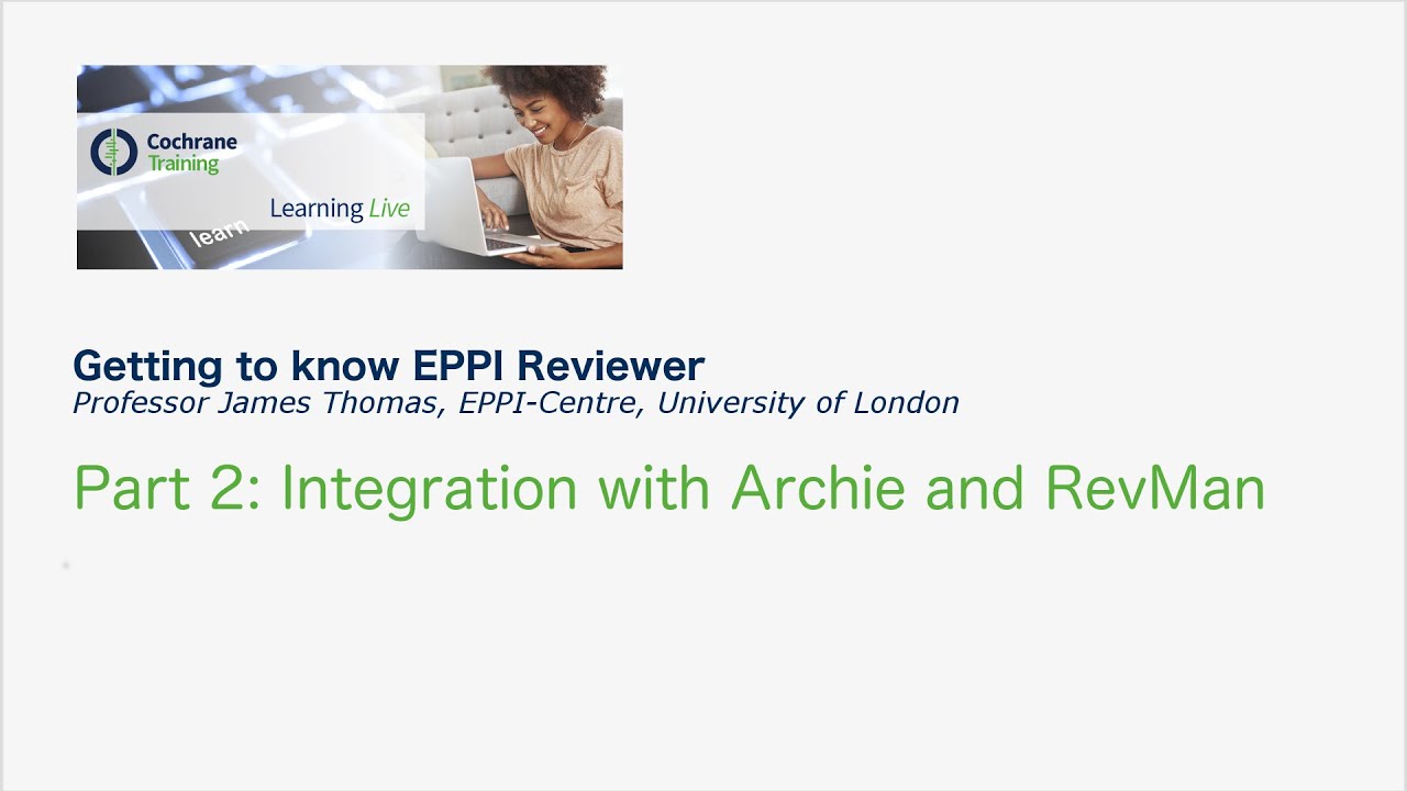 Getting to know EPPI Reviewer part 2 - YouTube
