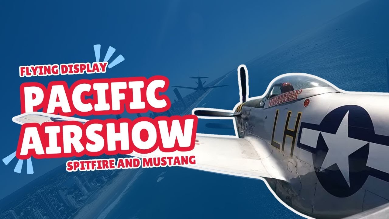 Pacific Airshow 2024 | Spitfire and Mustang 🙌 - YouTube