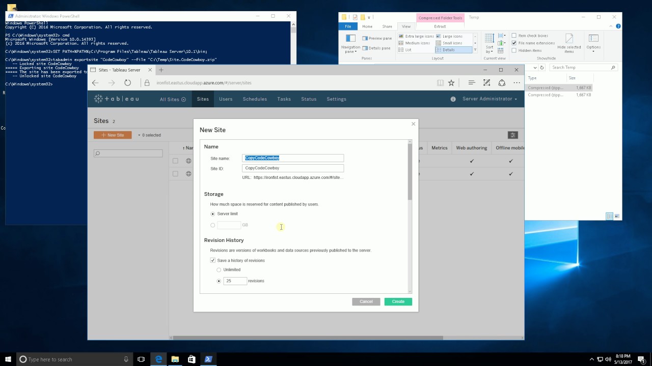 Tableau Server | Copy and Move Sites - YouTube