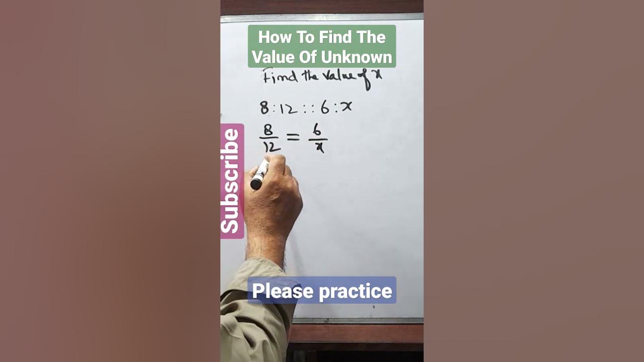 How To Find The Value Of Unknowns#ratios #igcse #olevel #arshadjaved#proportions - YouTube