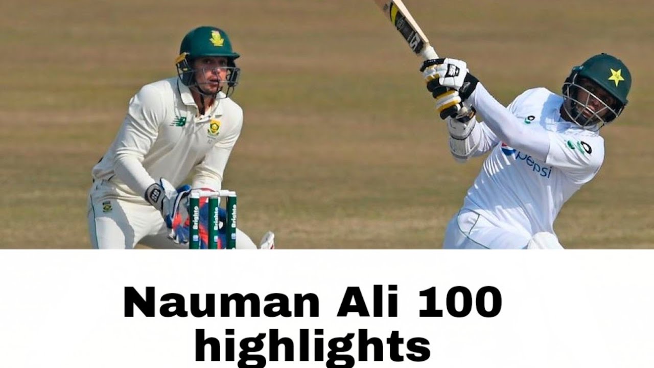 Nauman Ali batting today | Nauman Ali 100 against Zimbabwe highlights ...