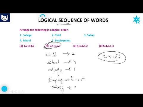 Logical Sequence of Words | Examples | Part-4 | Verbal Reasoning | Bharath Kumar - YouTube