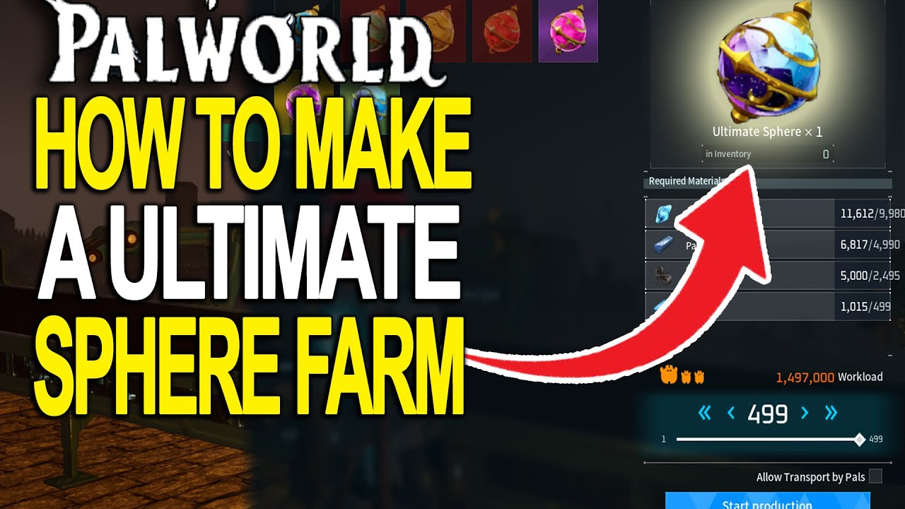 How to Build a ULTIMATE Sphere Farm in Palworld! - YouTube