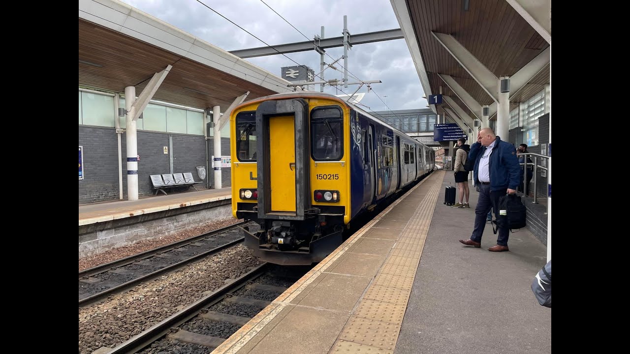 Northern 150 Trains - Rotherham Central to Sheffield Rail Ride - YouTube