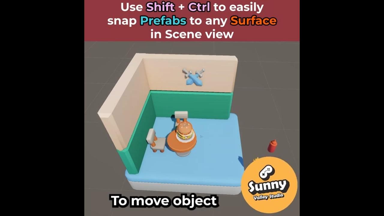 How to Snap objects on any Surface in Unity Scene #unitytips - YouTube