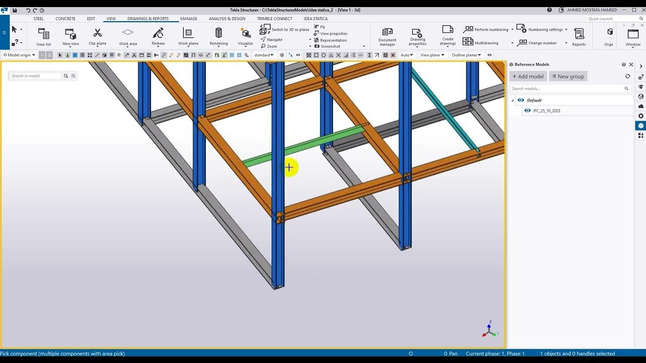 TEKLA How to change rendering of Reference Model - YouTube