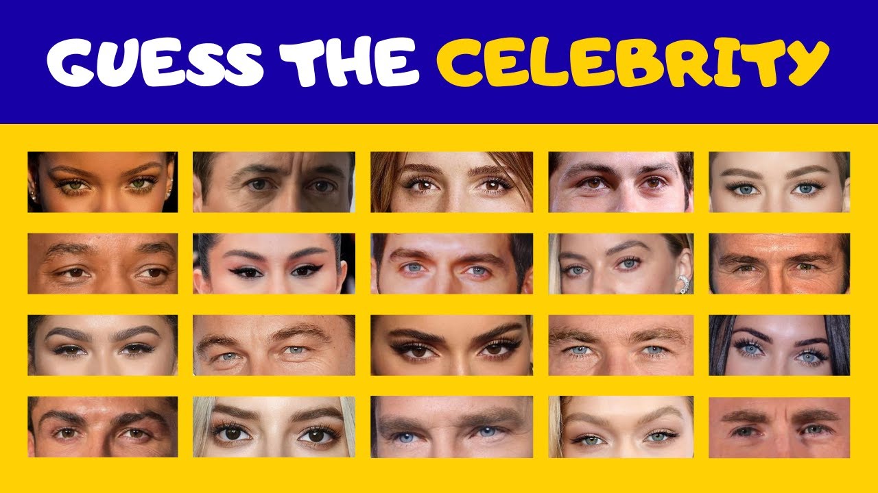 Guess the Celebrity by the Eyes | 👀 Guess the Celebrity Eye Quiz ...